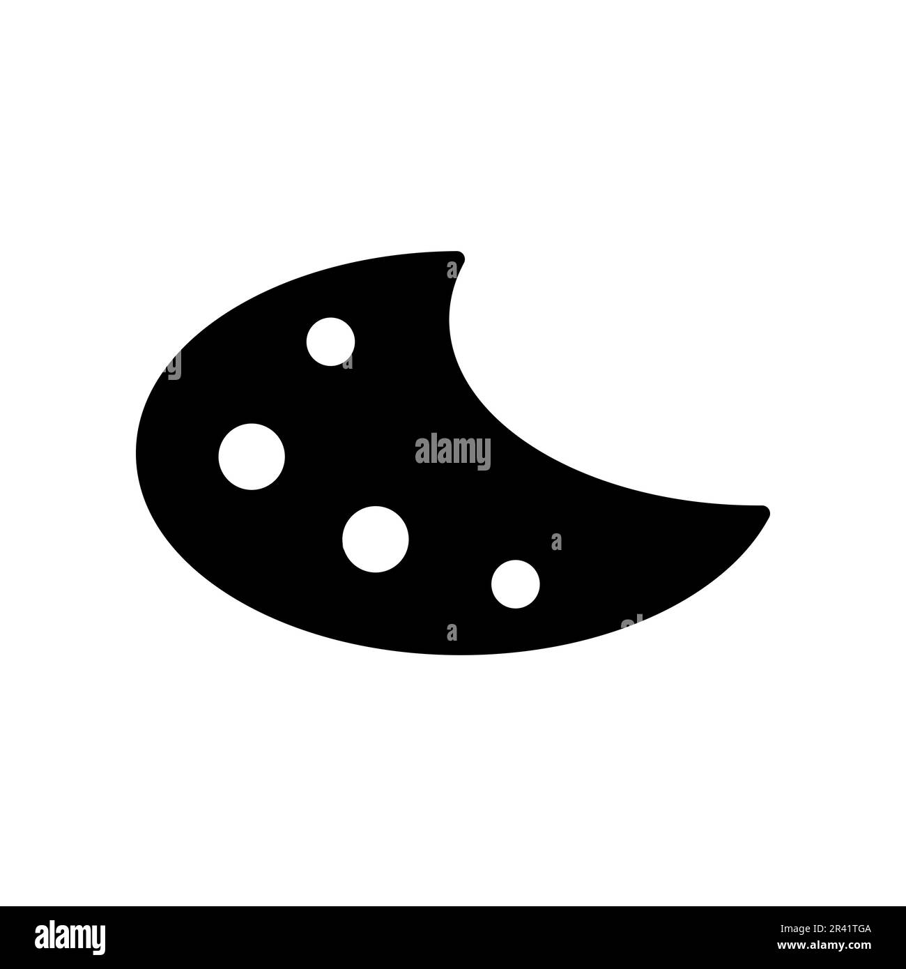 Color plate Fill Icon Symbol Vector. Black Glyph Color plate Icon Stock ...