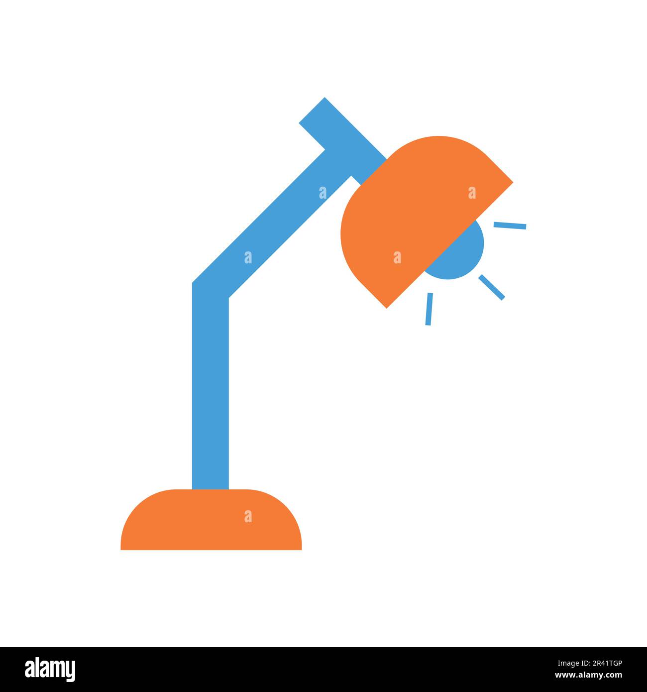 Flat Desk Lamp Icon Symbol Vector Illustration Stock Vector Image & Art ...