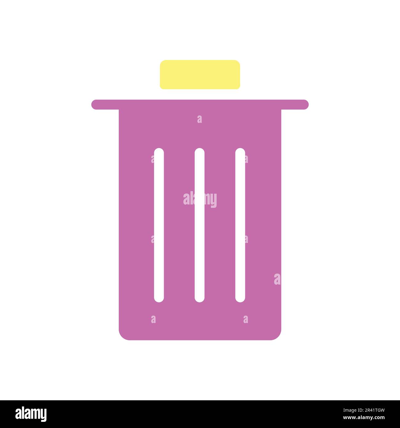 Flat Bin Icon Symbol Vector Illustration Stock Vector Image & Art - Alamy