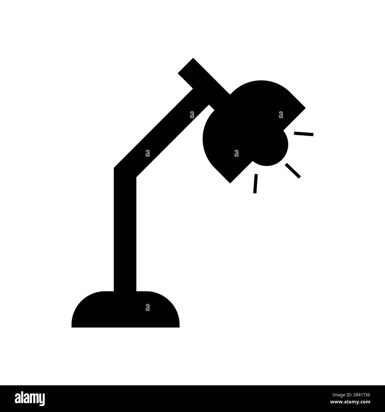 Desk lamp symbol Black and White Stock Photos & Images - Alamy