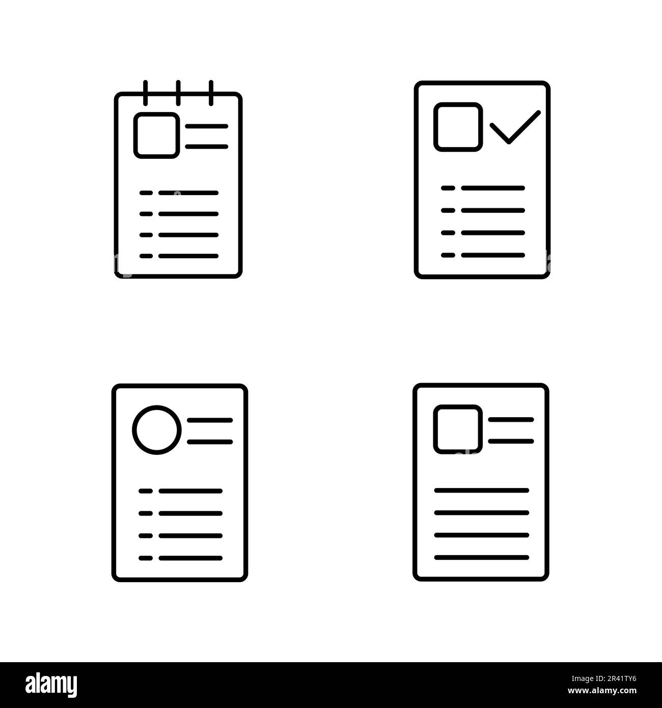 CV Lineal Icon Symbol Vector. Black Outline CV Icon Stock Vector Image ...