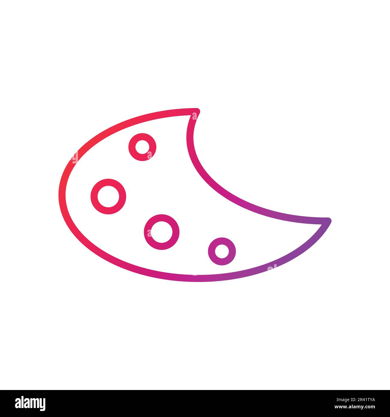 Color plate Gradient Icon Vector Illustration Stock Vector Image & Art ...