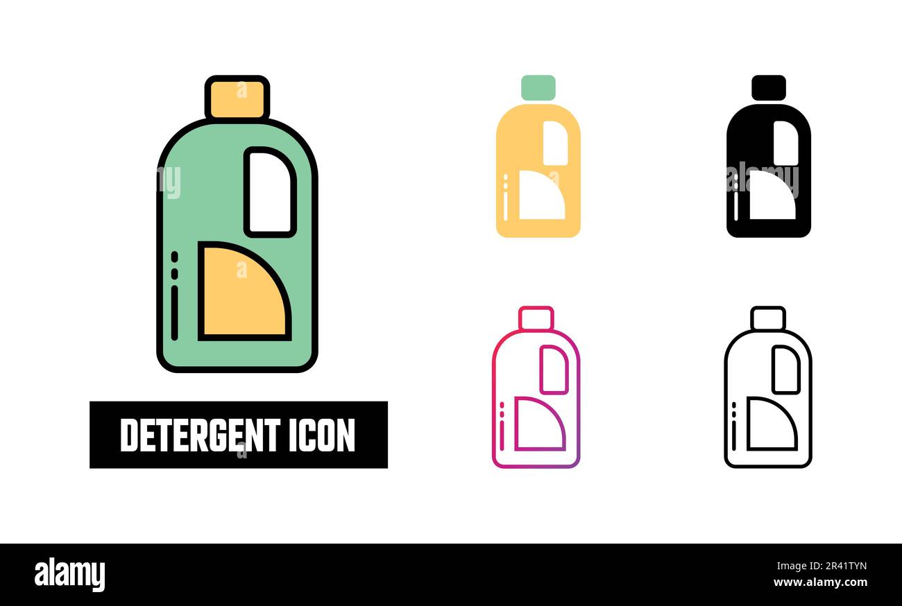 Detergent Icon Set Vector Illustration Stock Vector Image & Art - Alamy