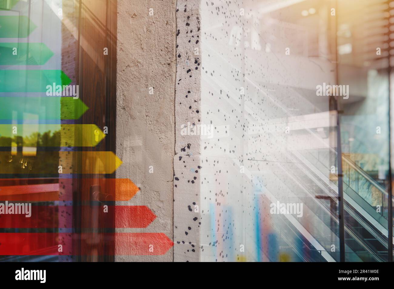 Polystyrene thermal cladding for energy saving on a new house Stock ...