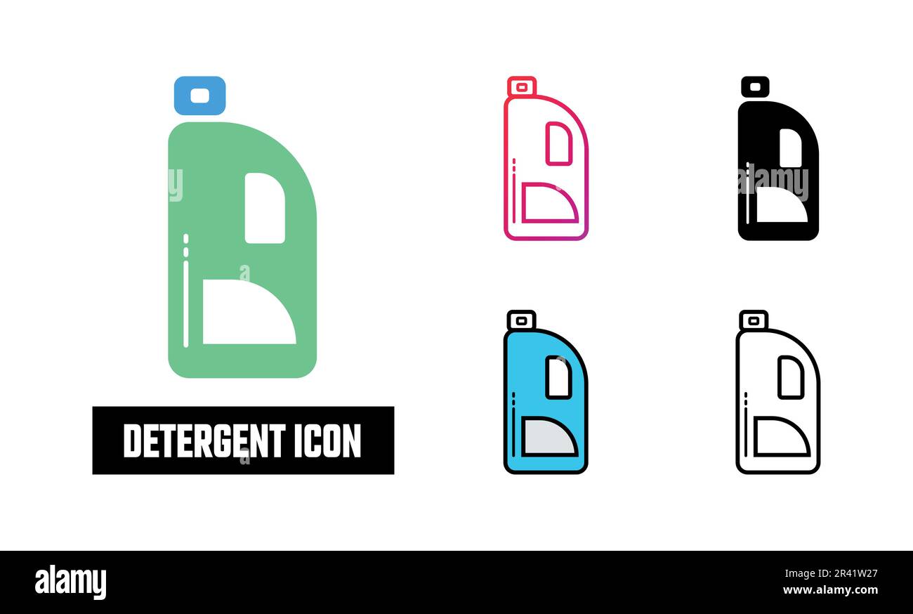 Detergent Icon Set Vector Illustration Stock Vector Image & Art - Alamy