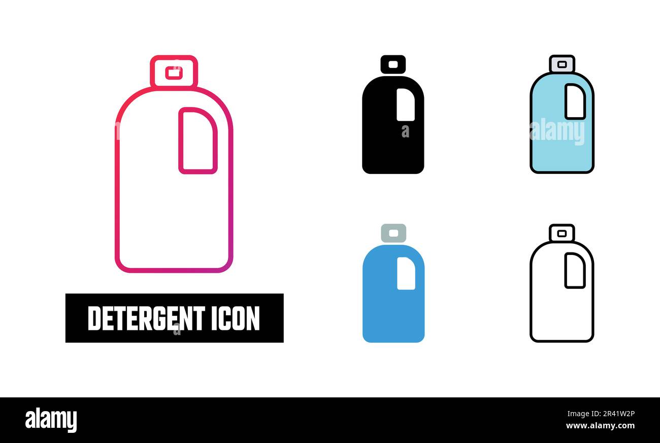 Detergent Icon Set Vector Illustration Stock Vector Image & Art - Alamy