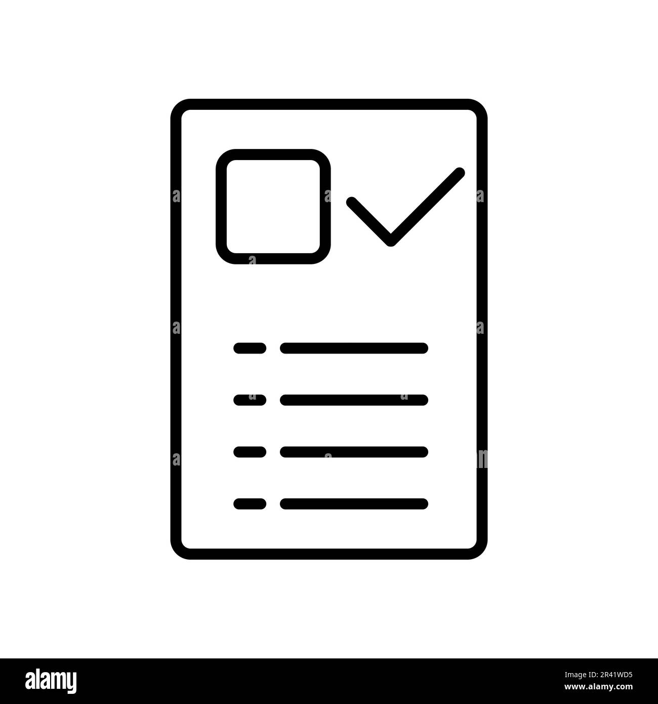 CV Lineal Icon Symbol Vector. Black Outline CV Icon Stock Vector Image ...