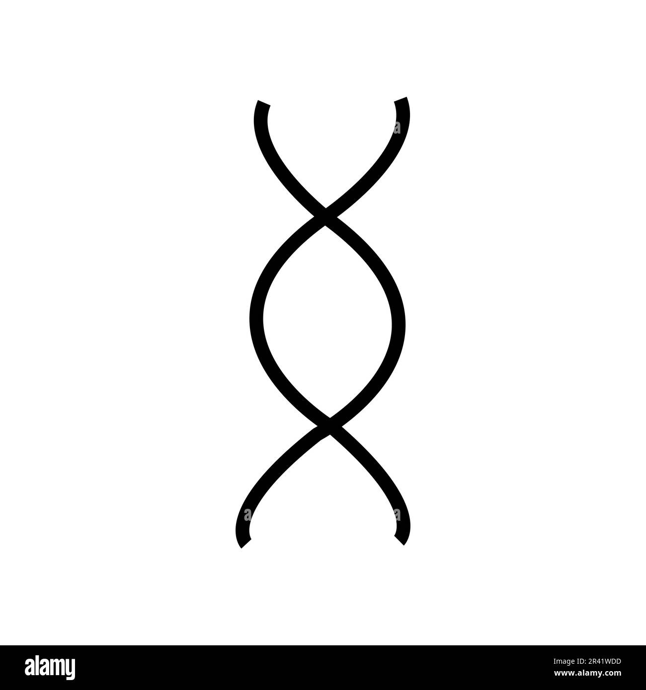 Chromosome icon black vector hi-res stock photography and images - Alamy