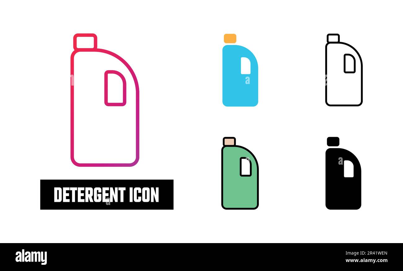 Detergent Icon Set Vector Illustration Stock Vector Image & Art - Alamy