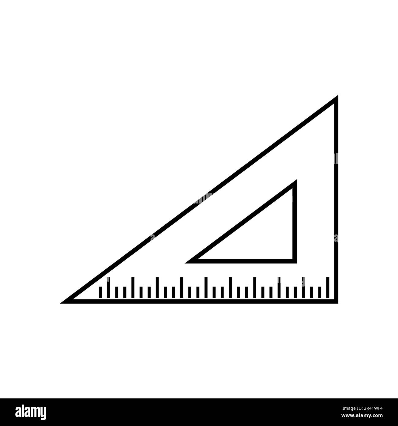 Geometry Lineal Icon Symbol Vector. Black Outline Geometry Icon Stock ...