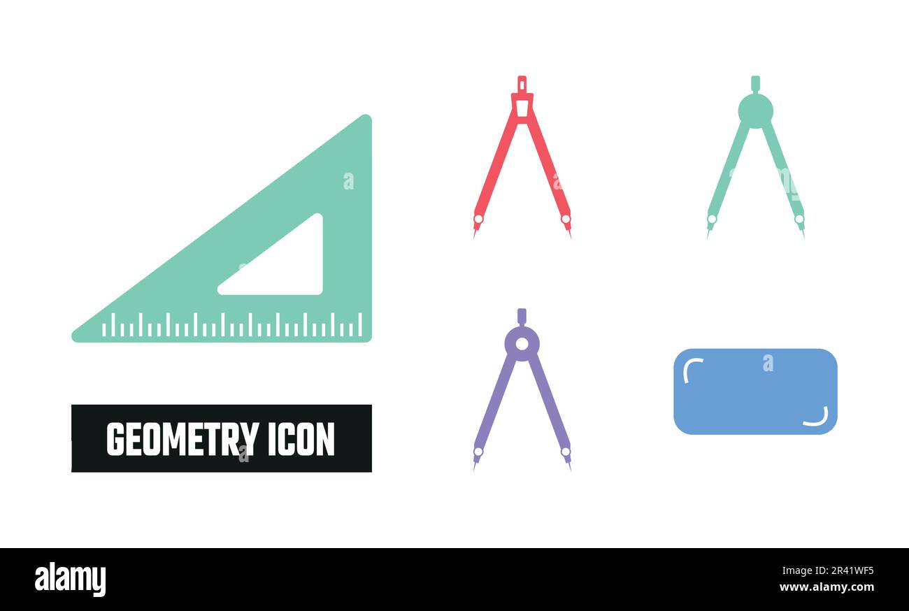 Flat Geometry Icon Symbol Vector Illustration Stock Vector Image & Art ...