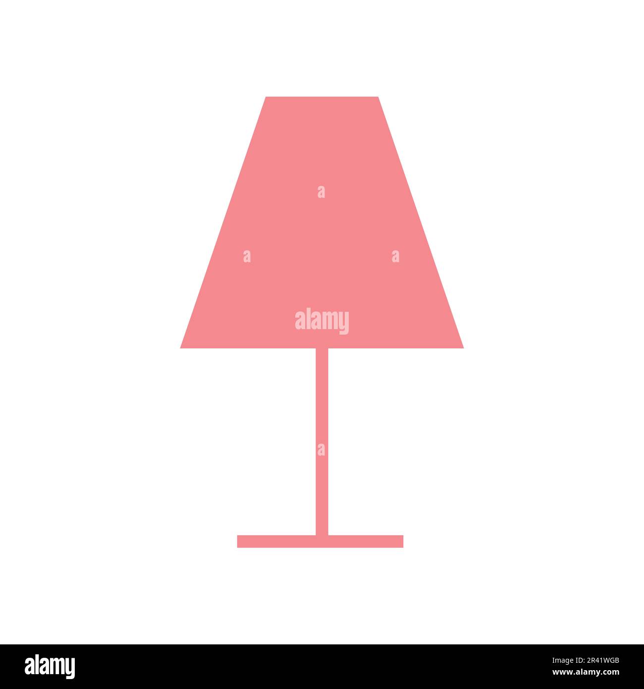 Flat Desk Lamp Icon Symbol Vector Illustration Stock Vector Image & Art ...