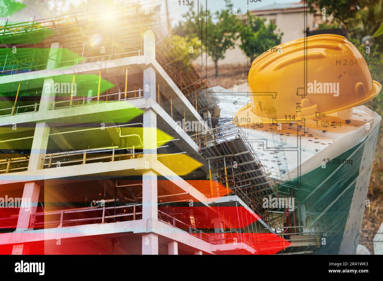 Polystyrene thermal cladding for energy saving on a new house Stock ...