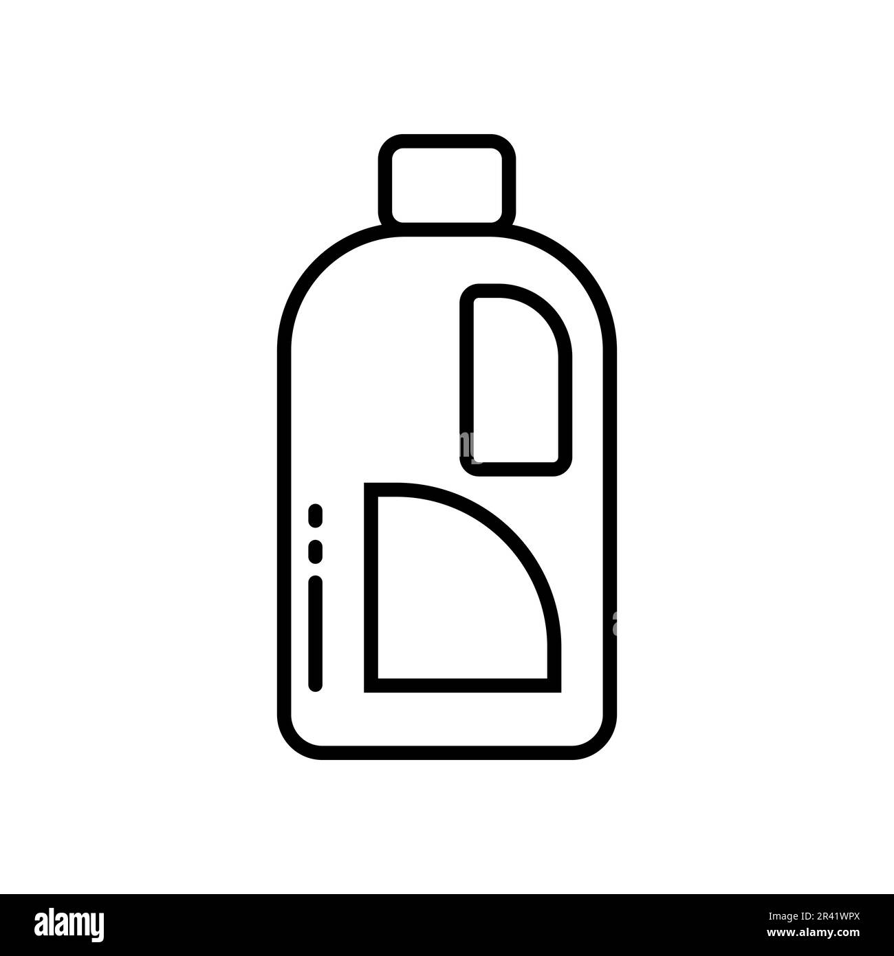 Detergent Lineal Icon Symbol Vector. Black Outline Detergent Icon Stock ...