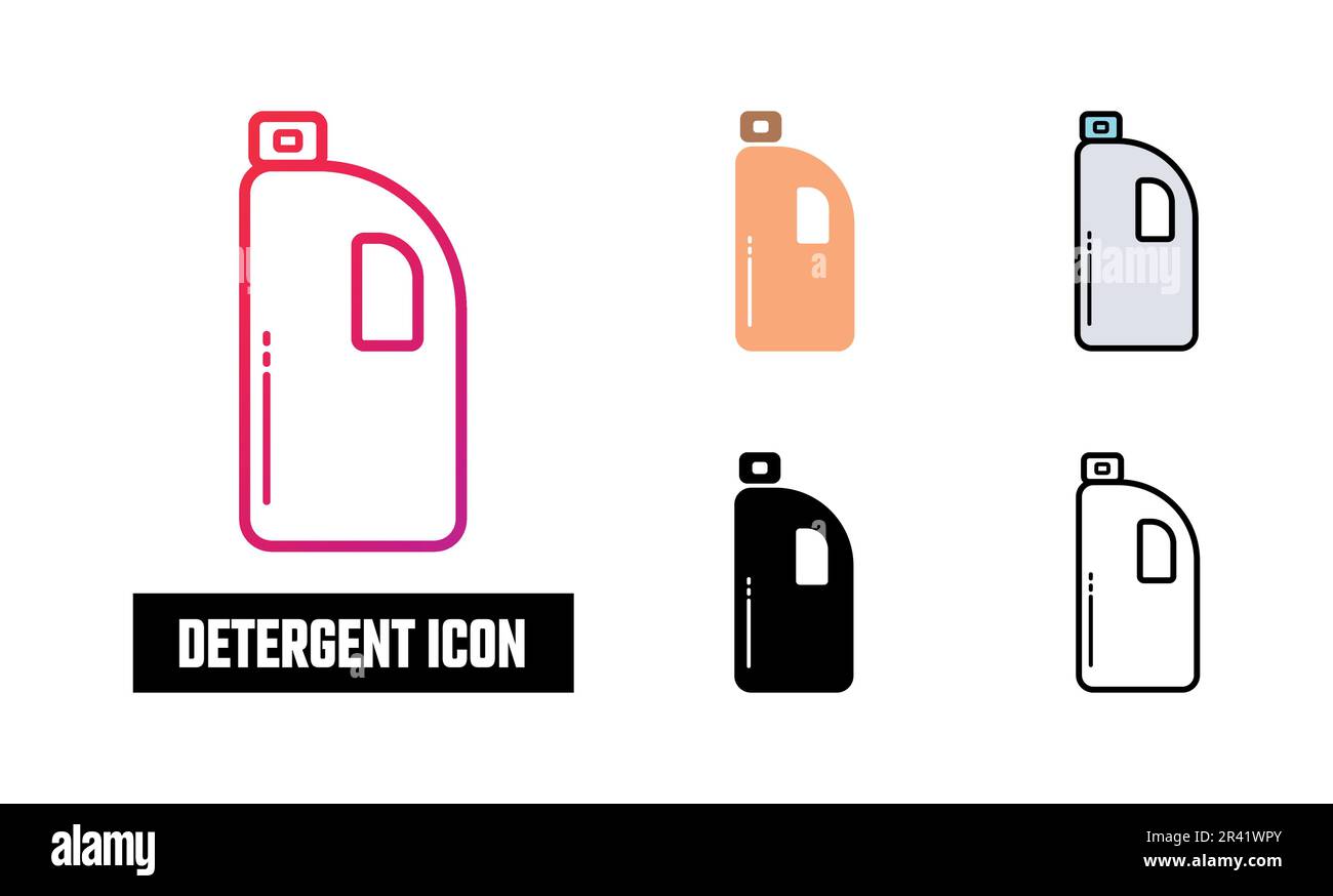 Detergent Icon Set Vector Illustration Stock Vector Image & Art - Alamy