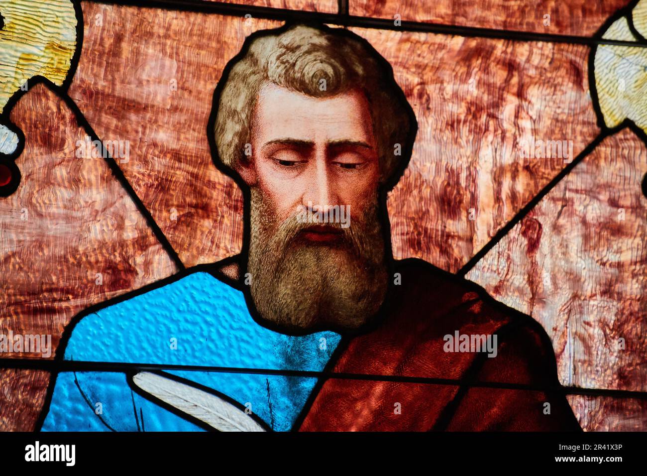 Mathew, Mark, Luke, or John apostle holding quill devout Christian ...