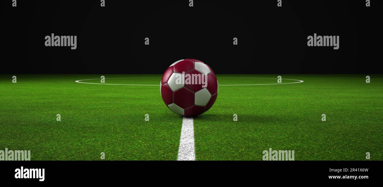 Qatar Football Ground Stock Photo - Alamy