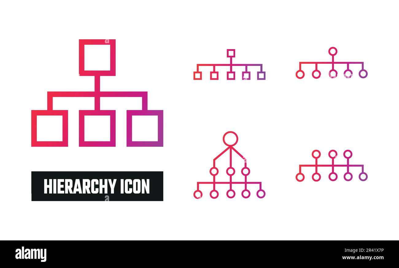 Hierarchy Gradient Icon Vector Illustration Stock Vector Image & Art ...