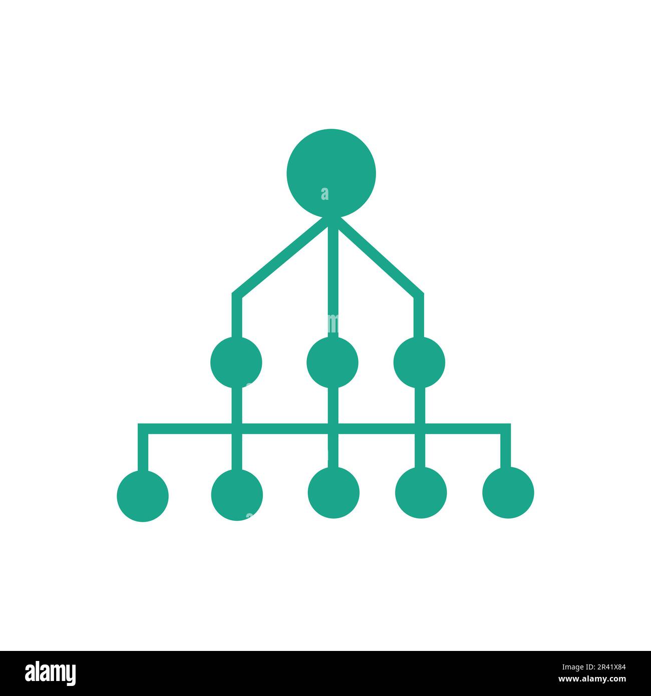 Flat Hierarchy Icon Symbol Vector Illustration Stock Vector Image And Art Alamy