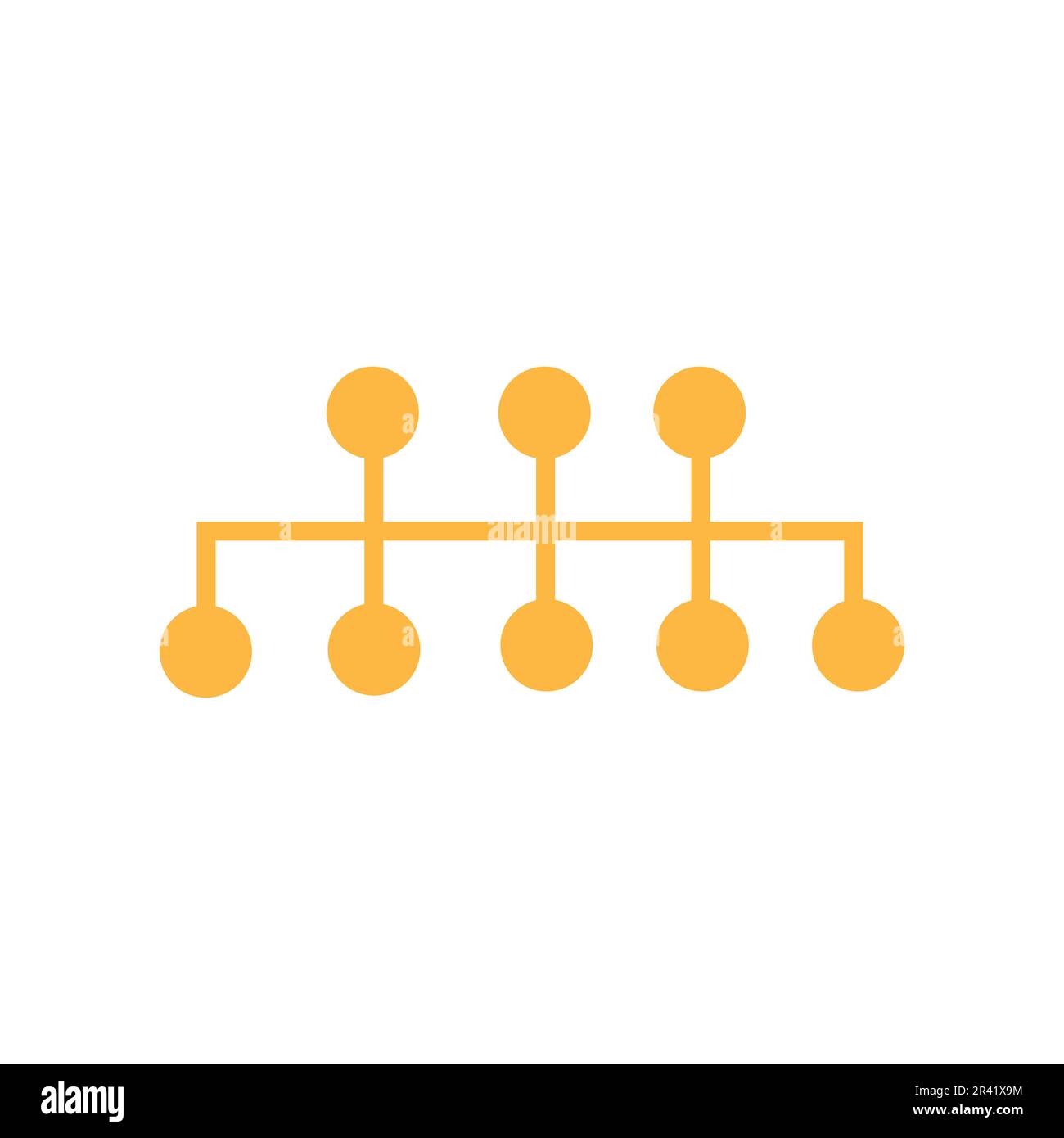 Flat Hierarchy Icon Symbol Vector Illustration Stock Vector Image & Art ...