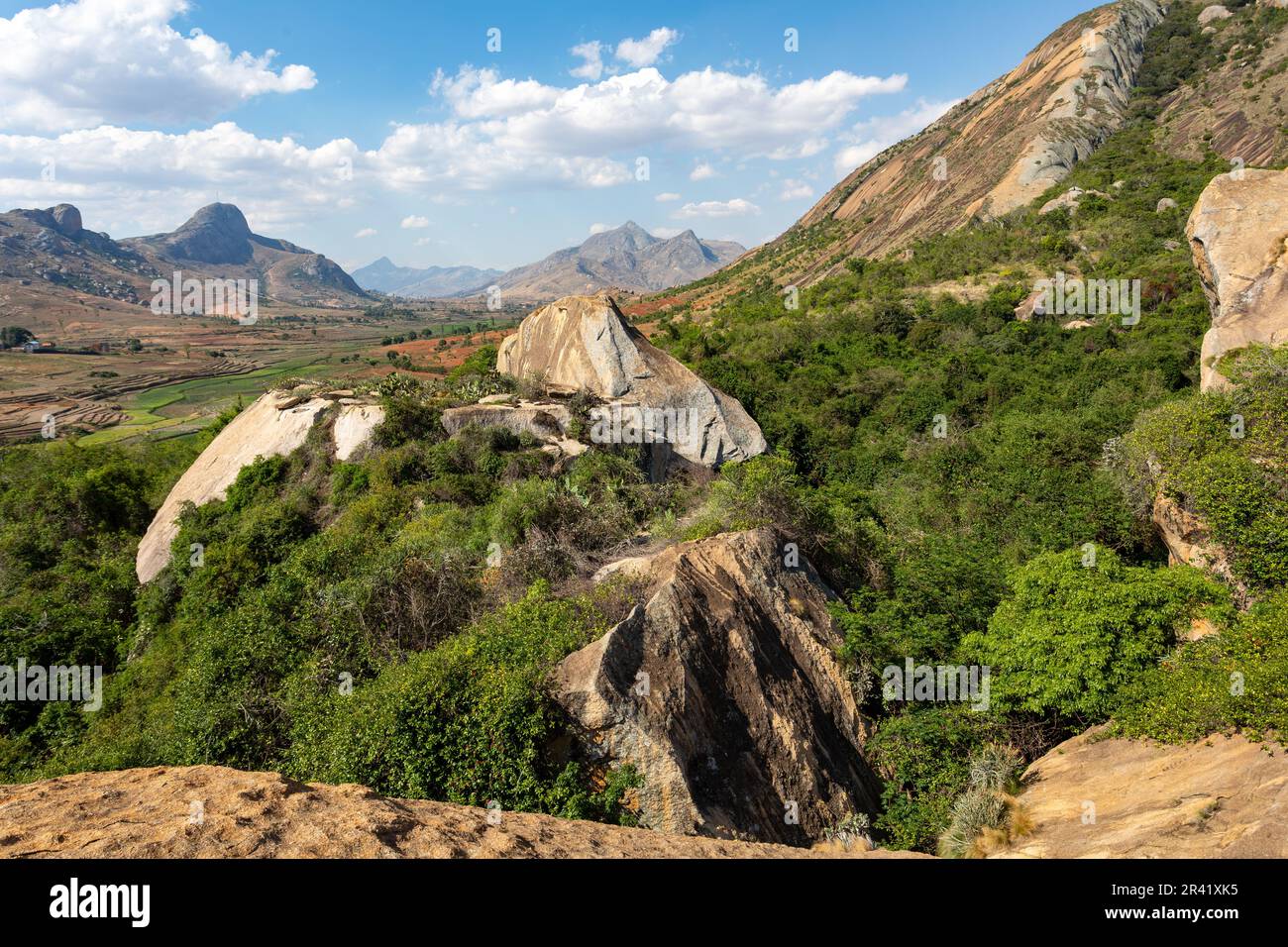 Anja Community Reserve, Madagascar wilderness mountain landscape Stock ...