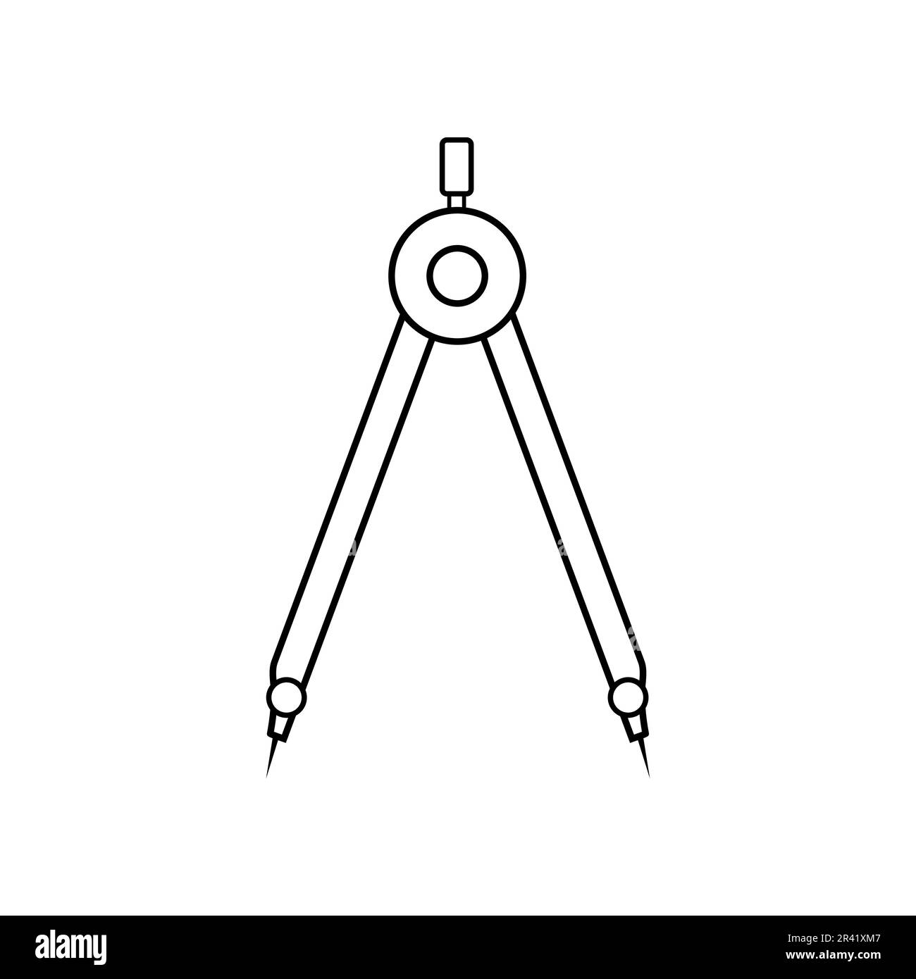 Geometry Lineal Icon Symbol Vector. Black Outline Geometry Icon Stock ...