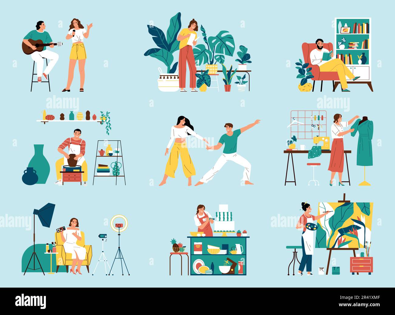 Singer writer Stock Vector Images - Alamy