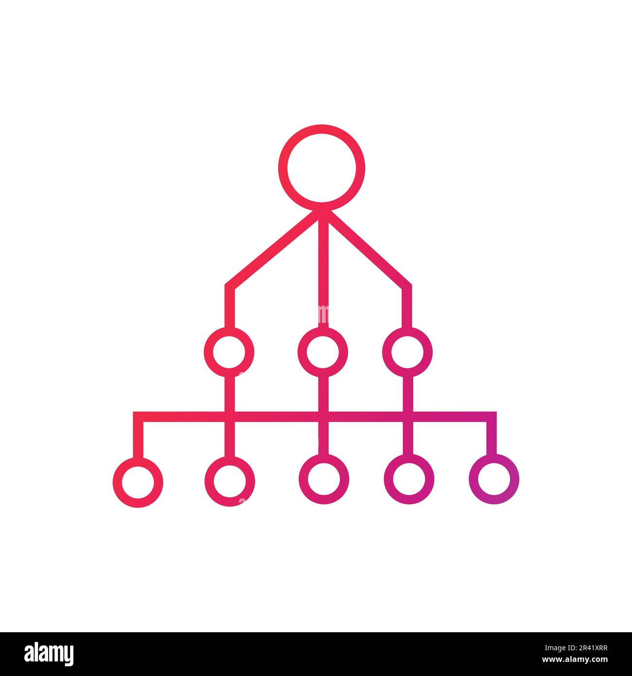 Hierarchy Gradient Icon Vector Illustration Stock Vector Image & Art - Alamy