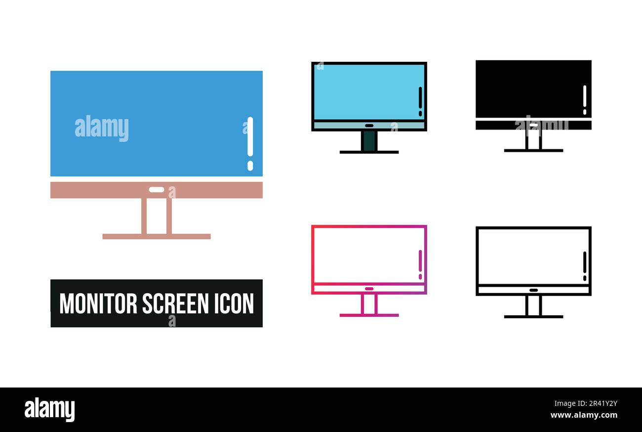 Monitor Screen Icon Set Vector Illustration Stock Vector Image & Art ... Monitor Screen Icon Set Vector Illustration Stock Vector Image & Art ...