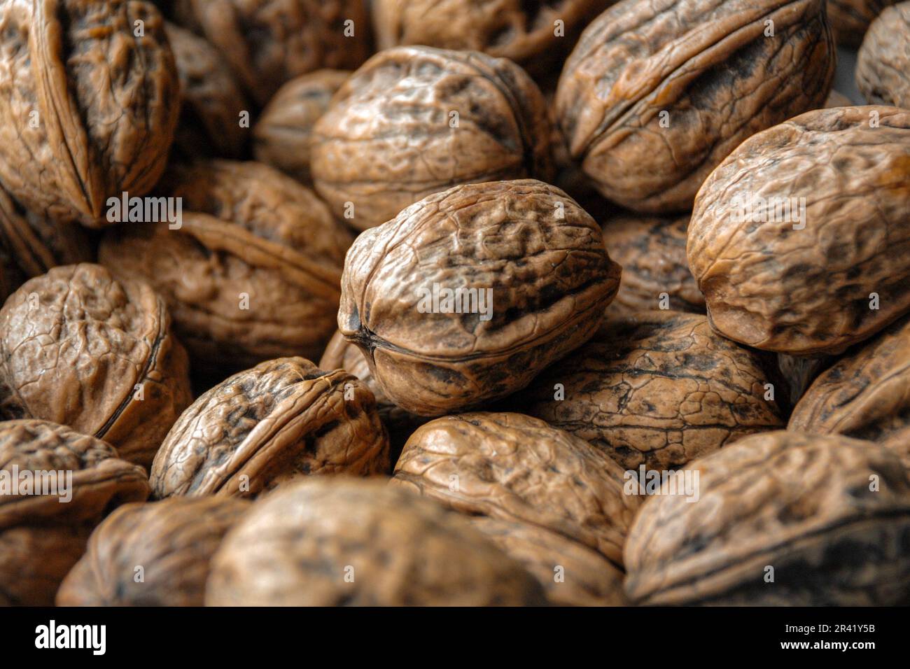 Walnuts texture hi-res stock photography and images - Alamy