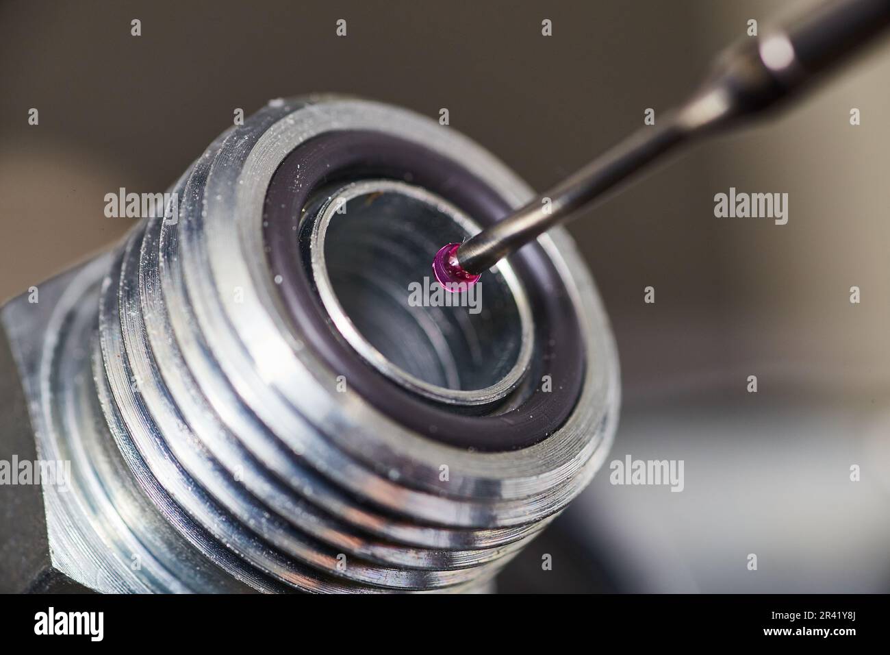 Probe measuring minute machinery part flaw metrology CMM programming ...