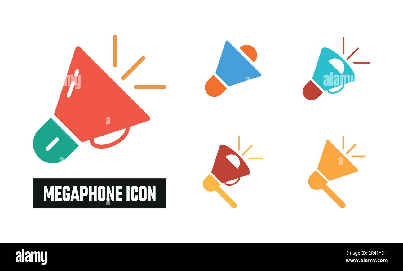 Flat Megaphone Icon Symbol Vector Illustration Stock Vector Image & Art ...