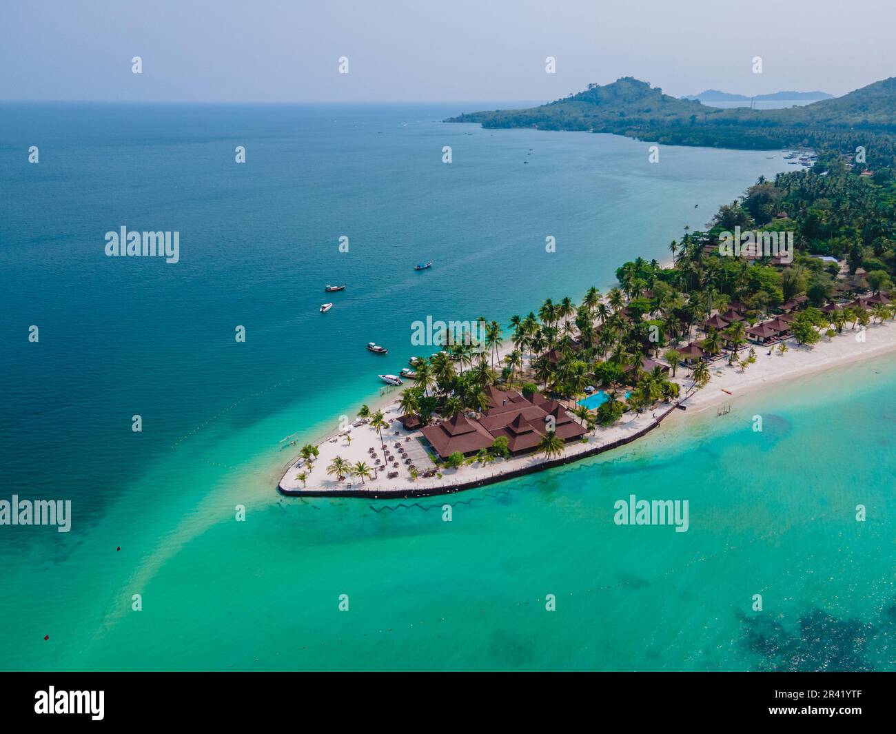 Koh Mook tropical Island in the Andaman sea in Thailand, tropical beach ...