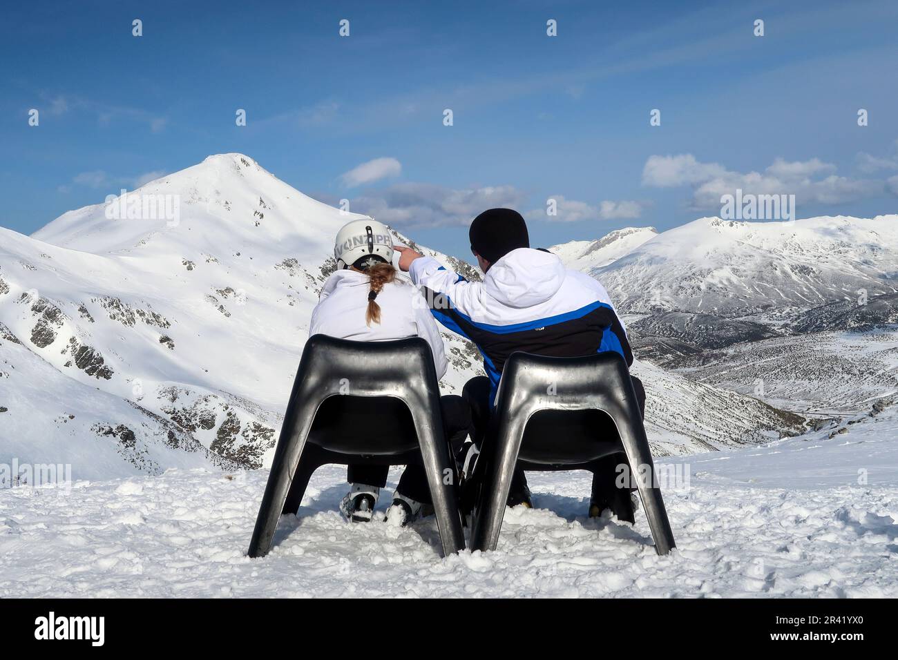 Breathtaking view snowy mountains hi-res stock photography and images ...