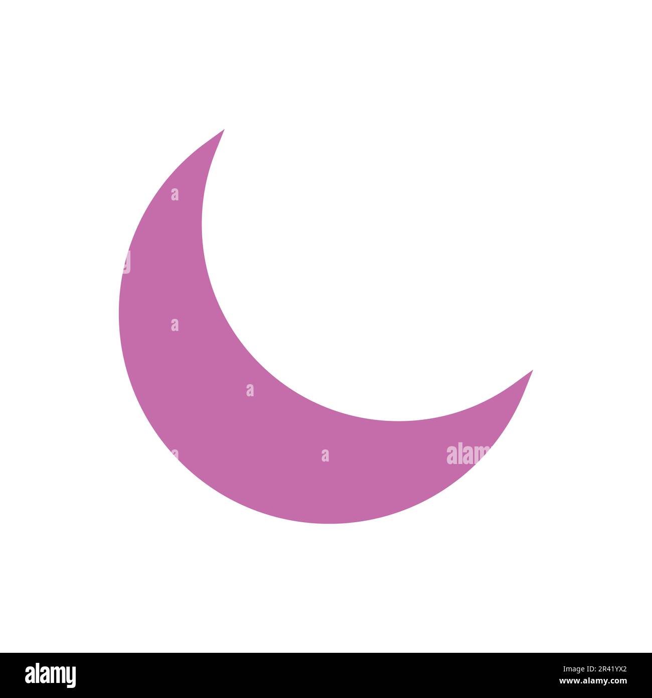 Flat Moon Icon Symbol Vector Illustration Stock Vector Image & Art - Alamy