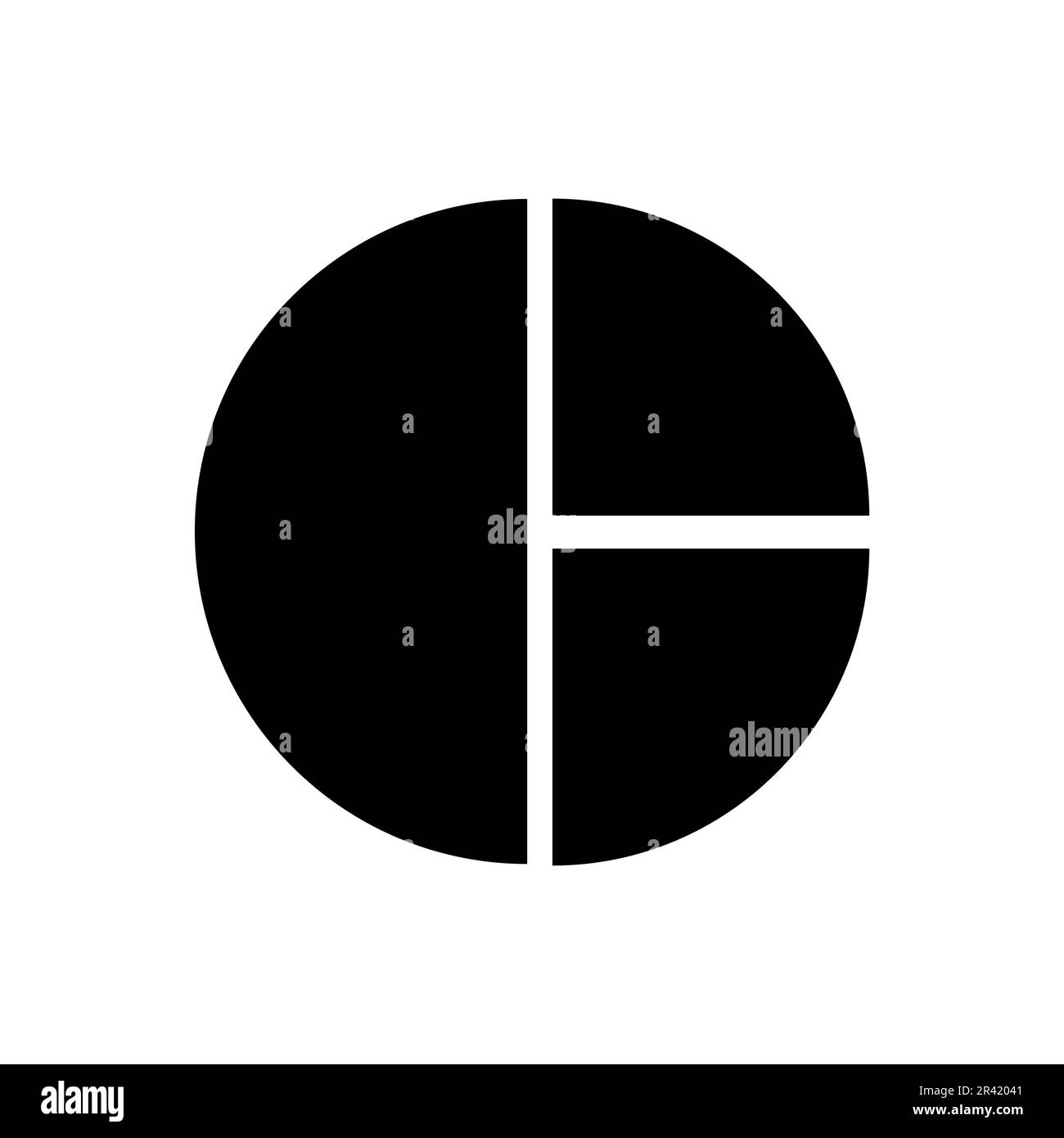 Pie Chart Fill Icon Symbol Vector. Black Glyph Pie Chart Icon Stock Vector Image & Art - Alamy