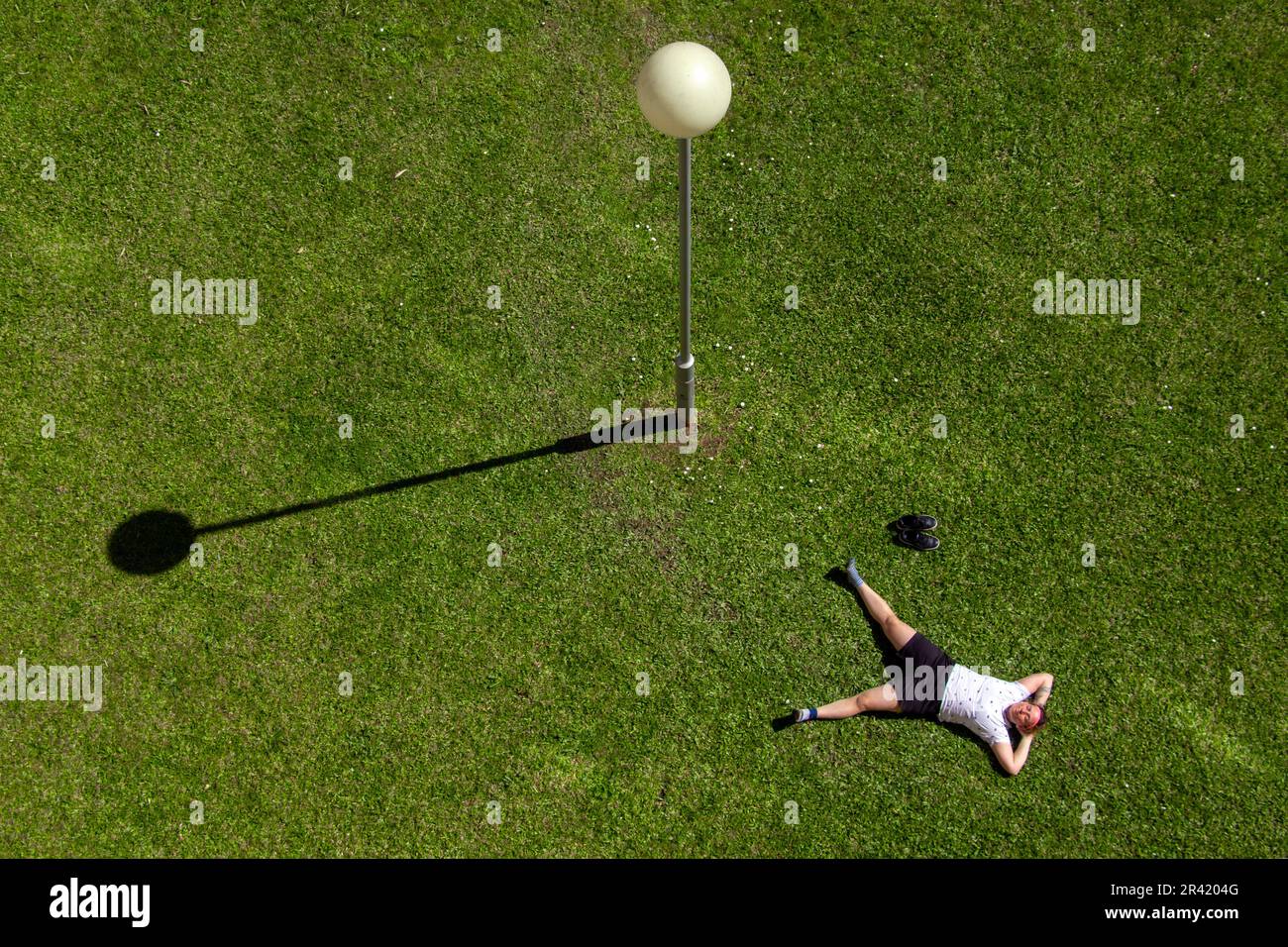Birds eye view green grass hi-res stock photography and images - Alamy