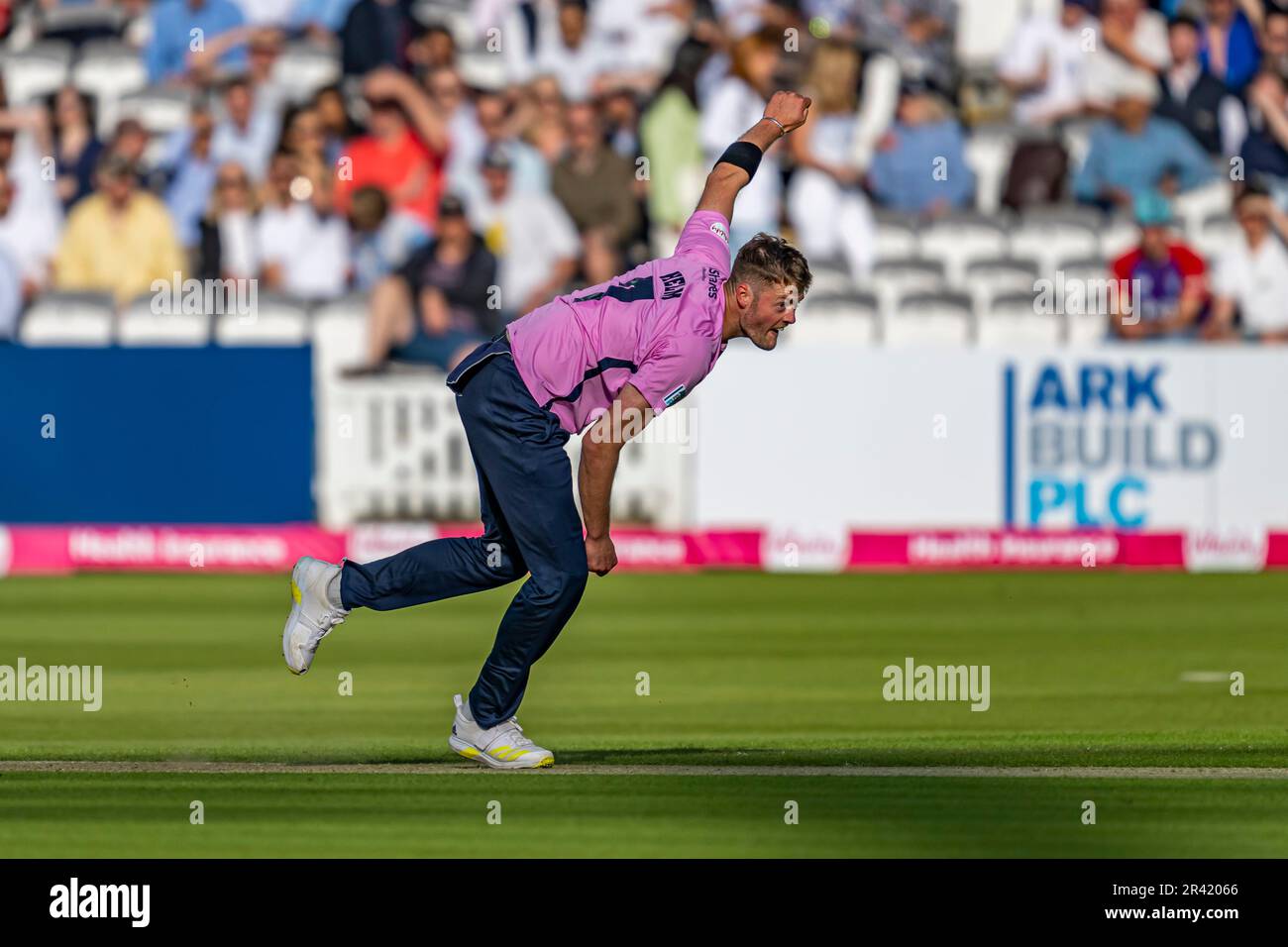 LONDON, UNITED KINGDOM. 25 May, 2023. Tom Helm of Middlesex during ...