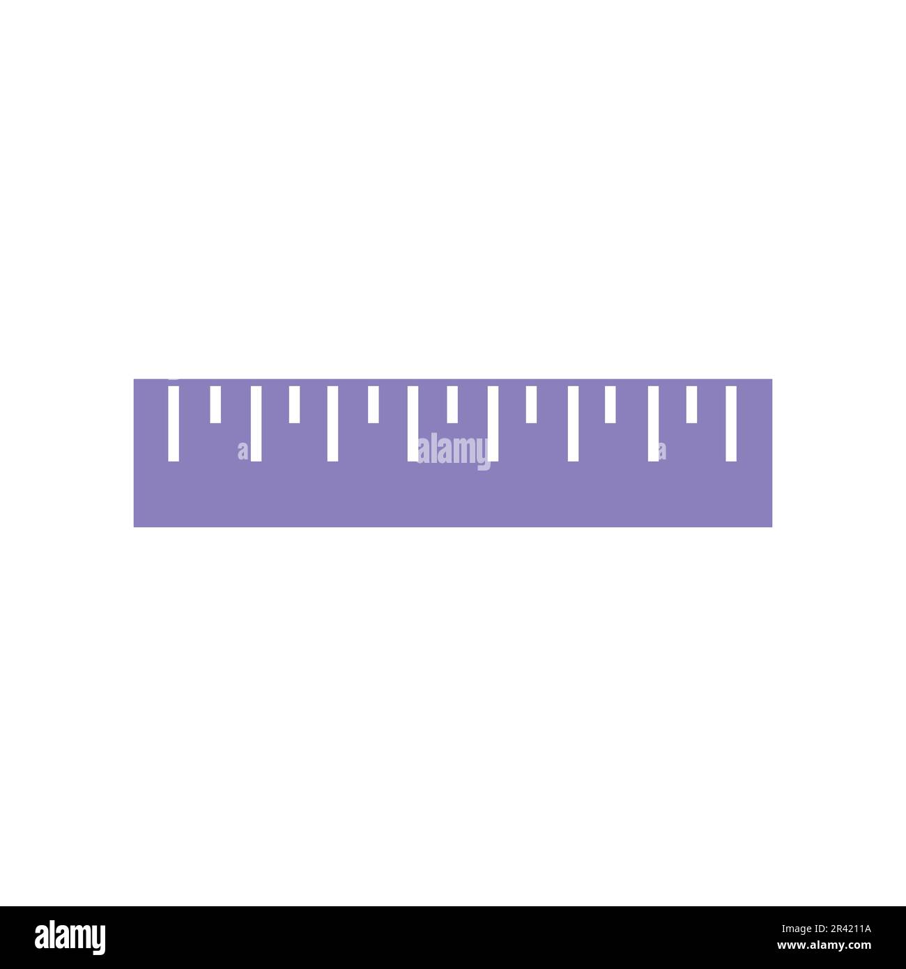 Flat Ruler Icon Symbol Vector Illustration Stock Vector Image & Art - Alamy