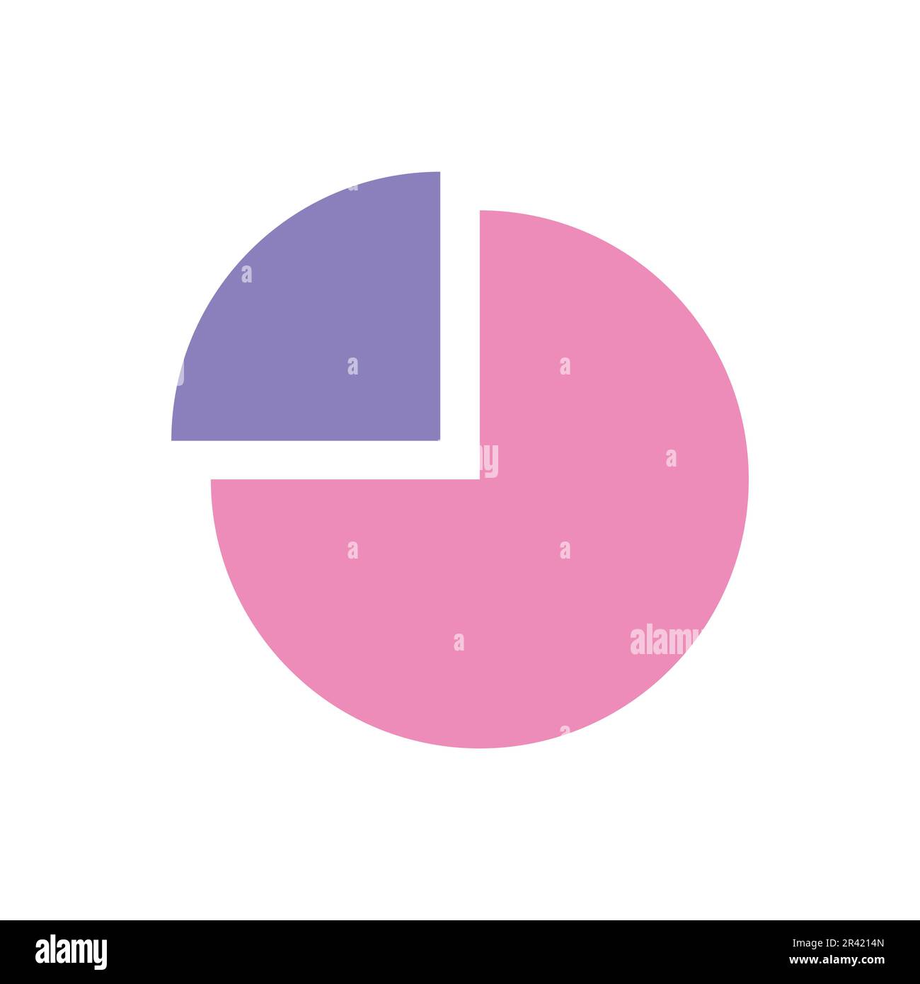 Flat Pie Chart Icon Symbol Vector Illustration Stock Vector Image & Art ...