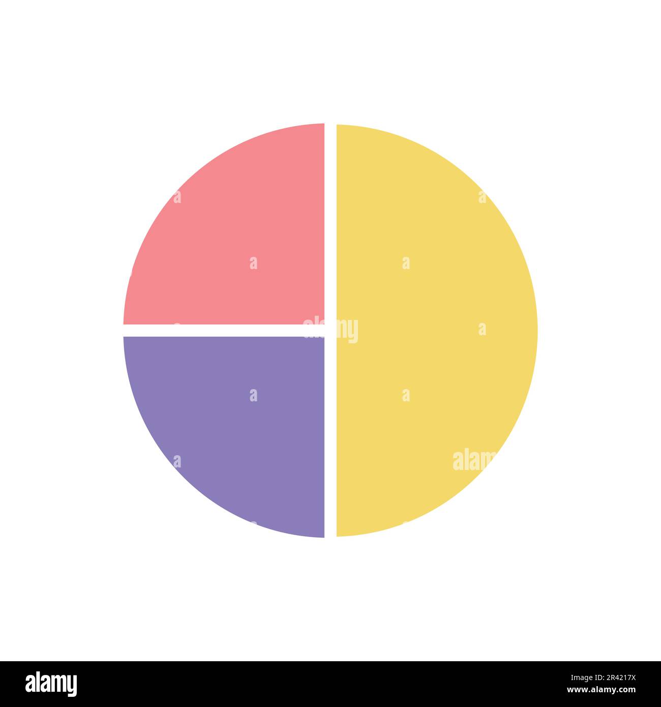 Flat Pie Chart Icon Symbol Vector Illustration Stock Vector Image & Art ...