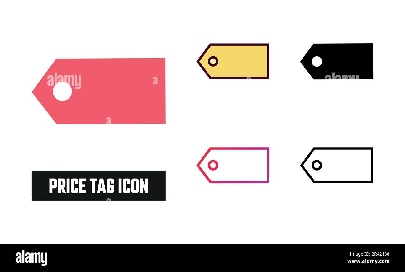 Price Tag Icon Set Vector Illustration Stock Vector Image & Art - Alamy