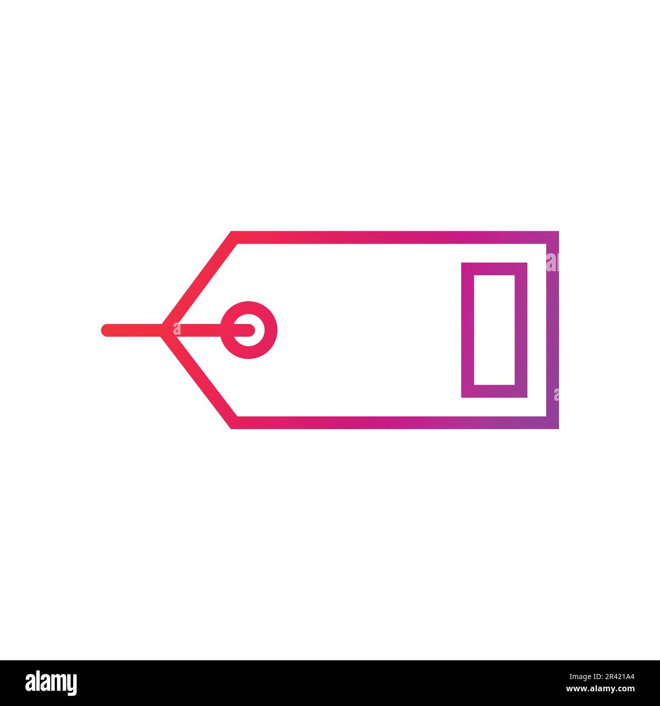 Price Tag Gradient Icon Vector Illustration Stock Vector Image & Art ...