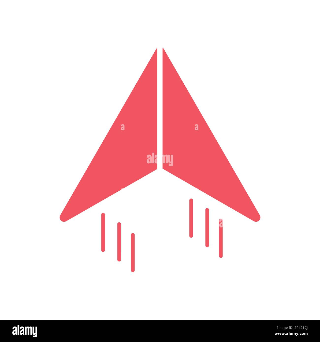 Flat Paper plane Icon Symbol Vector Illustration Stock Vector Image ...