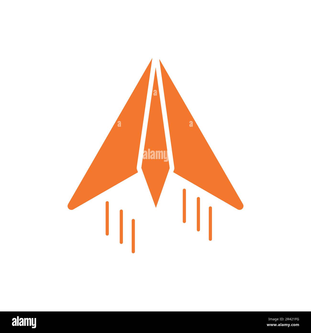 Flat Paper plane Icon Symbol Vector Illustration Stock Vector Image ...