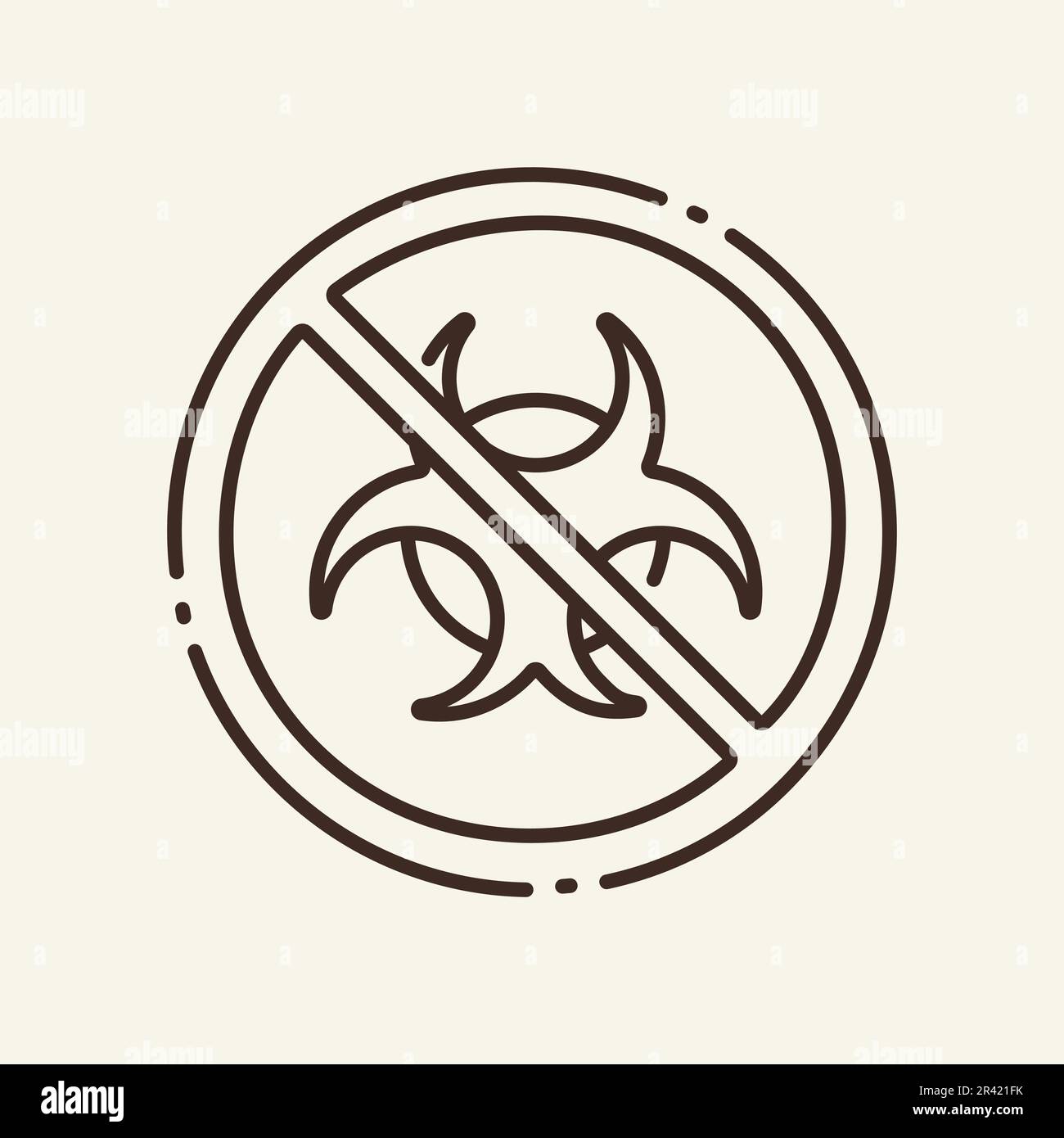 Radiation radioactive warning concept Stock Vector Images - Alamy