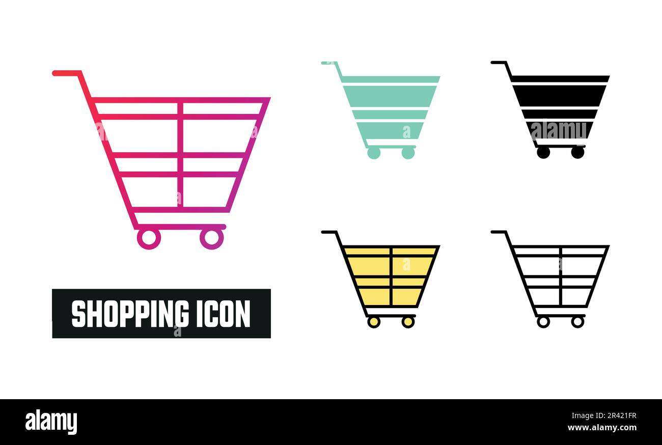 Shopping icon set Stock Vector Images - Alamy