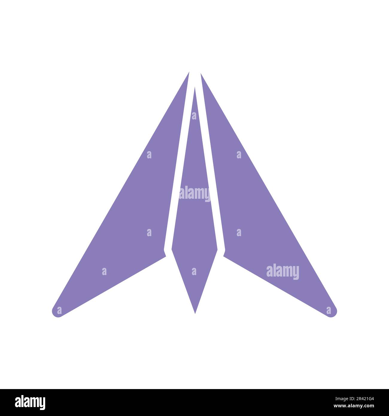 Flat Paper plane Icon Symbol Vector Illustration Stock Vector Image ...