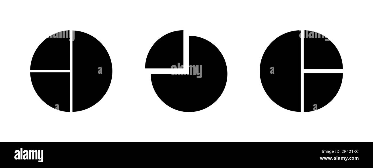 Pie Chart Fill Icon Symbol Vector. Black Glyph Pie Chart Icon Stock ...