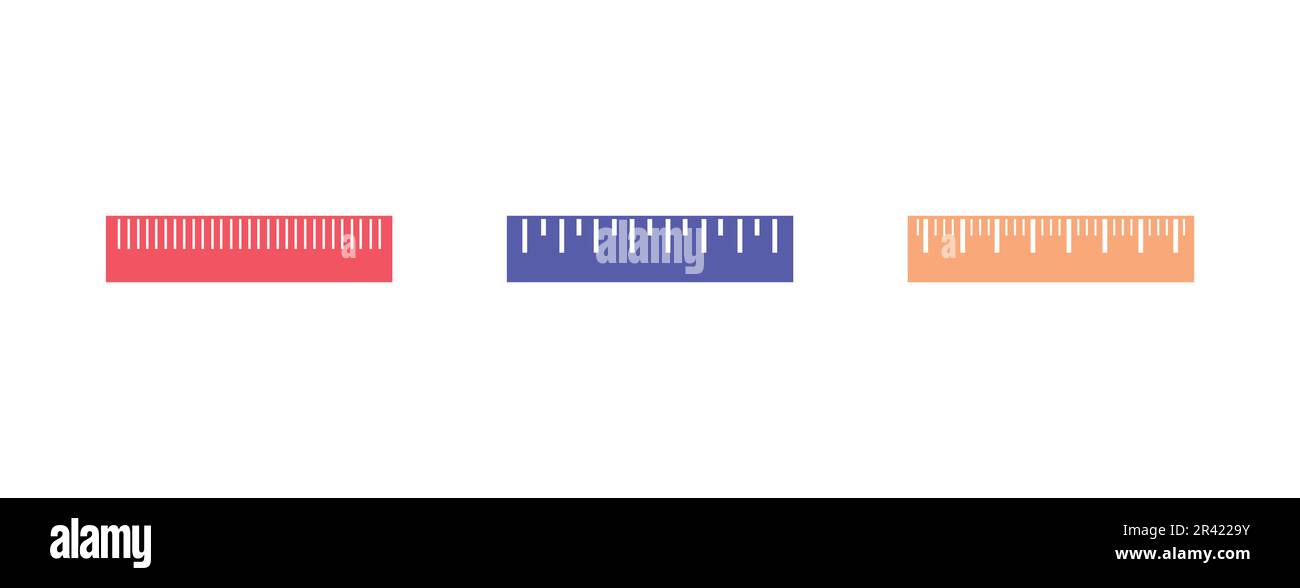 Flat Ruler Icon Symbol Vector Illustration Stock Vector Image & Art - Alamy